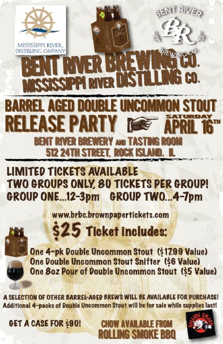 Barrel Aged Double Uncommon Stout Release Party - 4/16/2016 | Brewbound.com