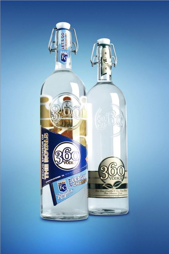 360 Vodka Launches Limited Edition Kansas City Royals Bottle - BevNET.com