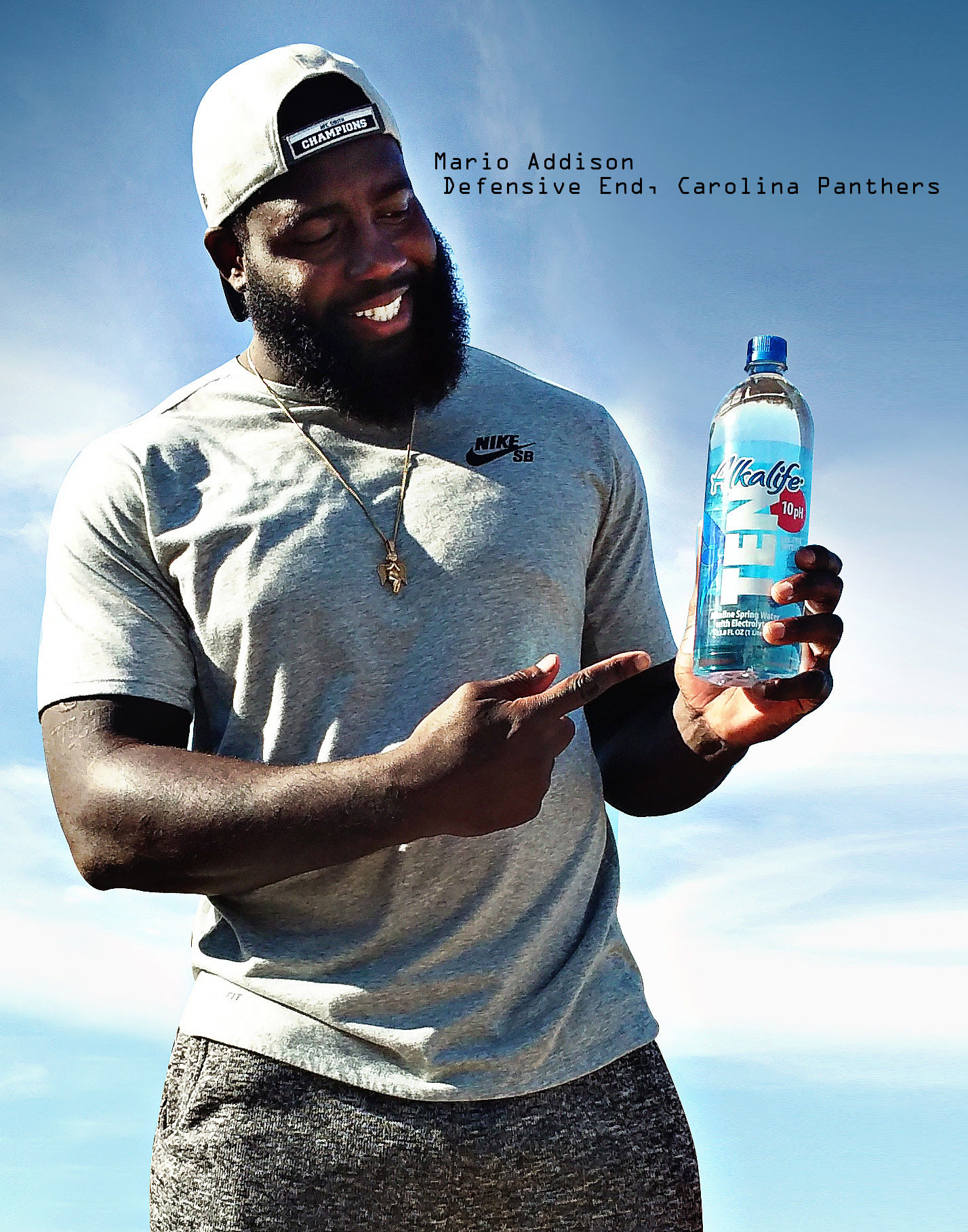 Carolina Panthers' Mario Addison to Endorse Alkalife TEN - BevNET.com