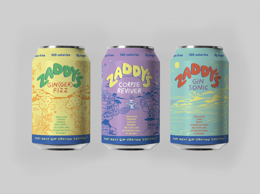 New Gin-Based RTD Cocktail Line Zaddy's Debuts - BevNET.com