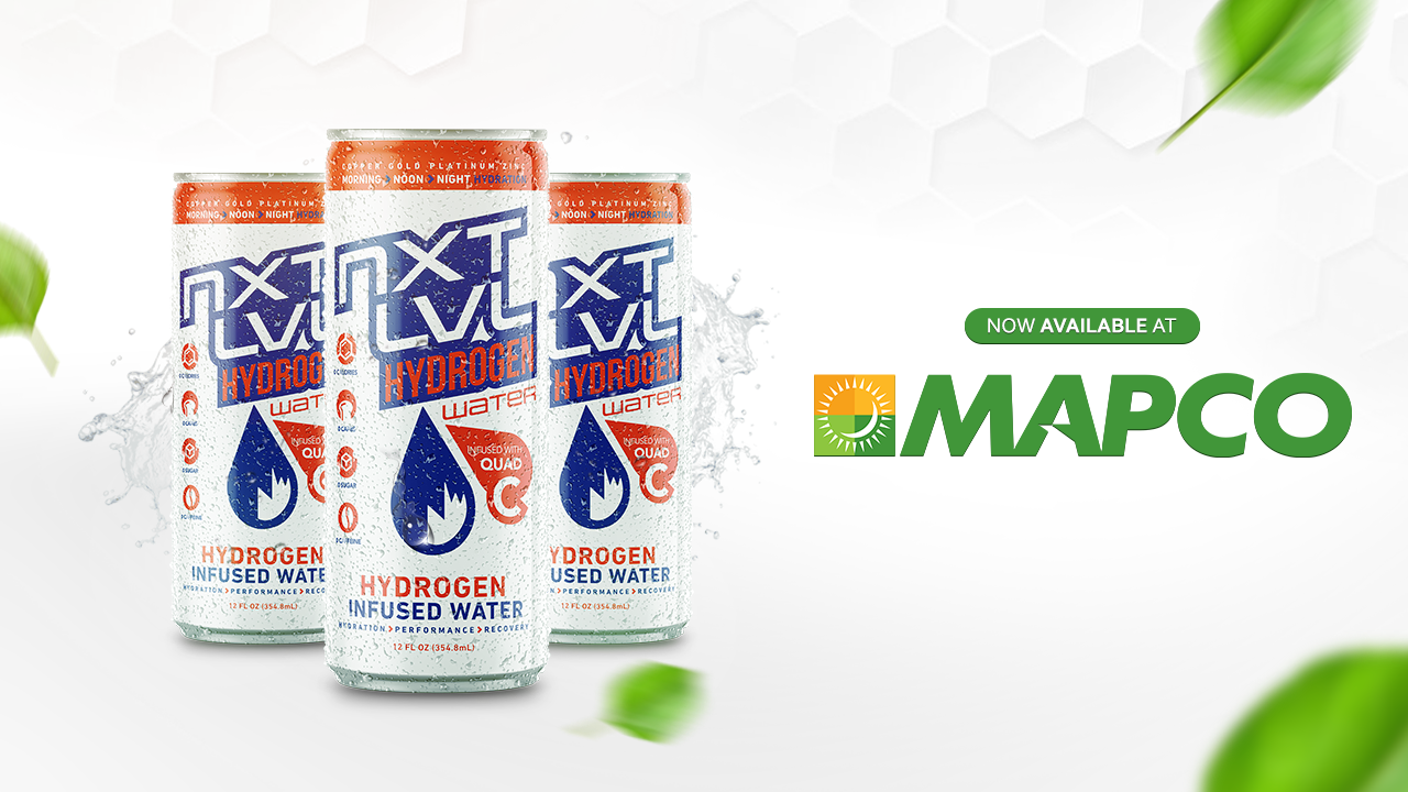 NXT LVL Hydrogen Water Enters MAPCO - BevNET.com