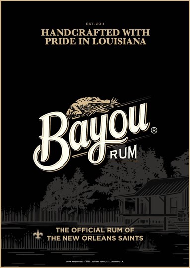 Bayou Rum Announced as the Official Rum of The New Orleans Saints ...