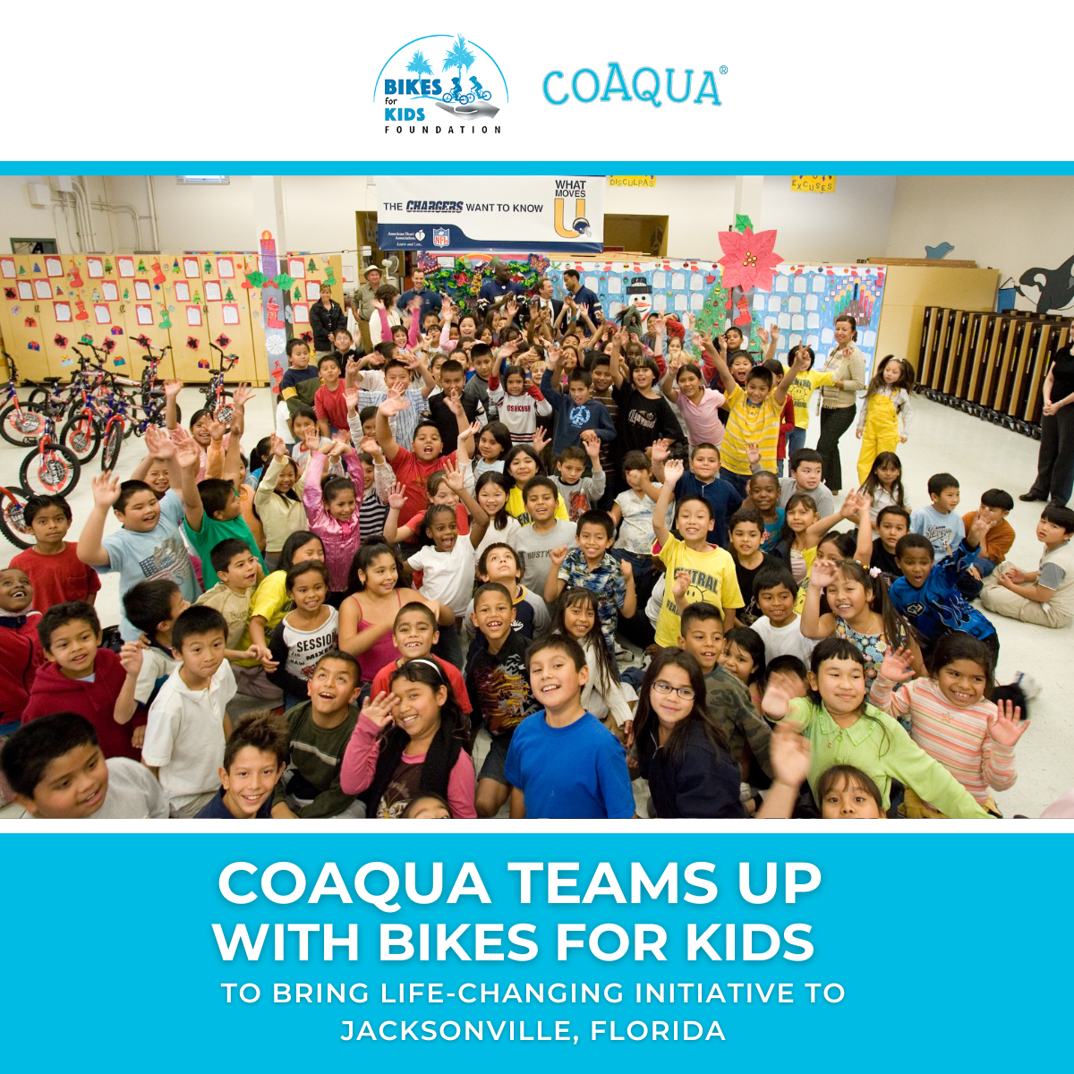 CoAqua Teams Up with Bikes For Kids Foundation - BevNET.com