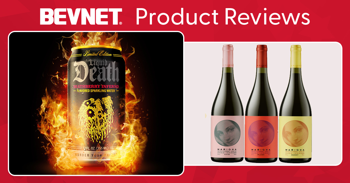 Reviews: Liquid Death's On Fire, Plus One of the Most Unique THC Drinks Yet - BevNET.com